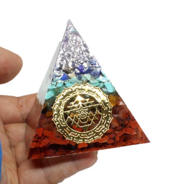 Orgonite Seven Chakras Energy Chakra Pyramid
