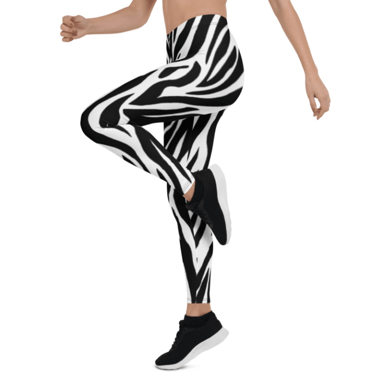 Black Gold Leopard Print Leggings & Yoga Pants